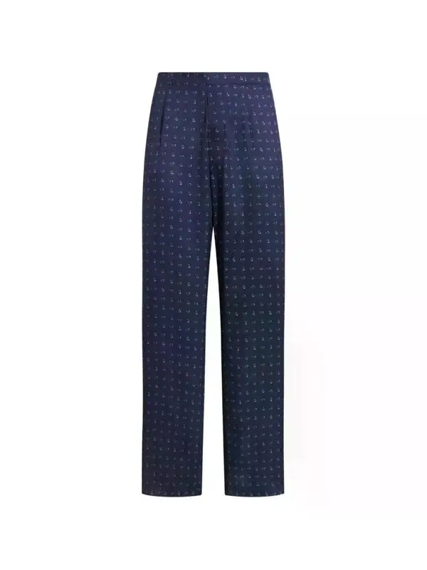 Etro Paisley-print Trousers - Blue
