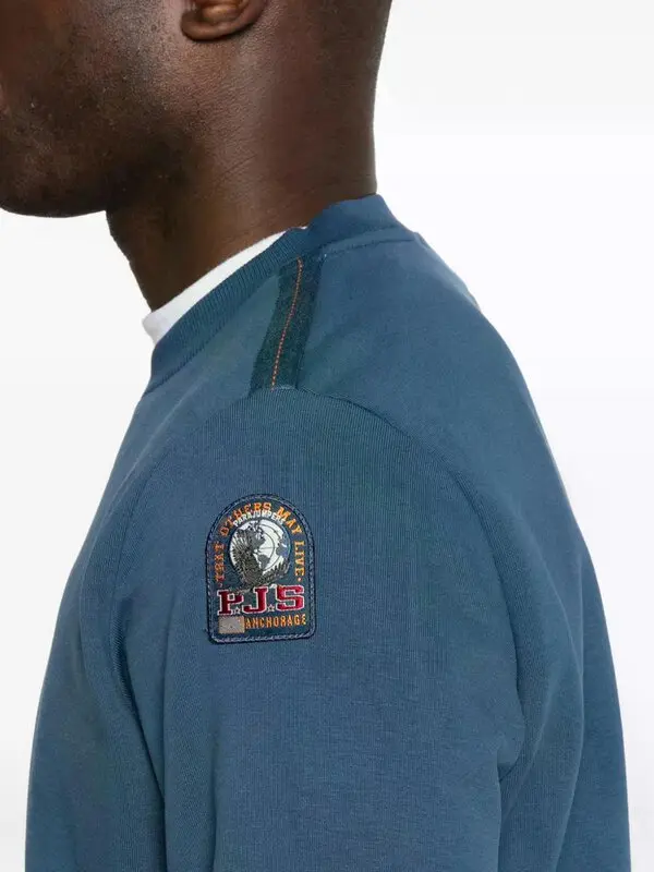 PARAJUMPERS Crew Neck Sweatshirt With Logo Patch