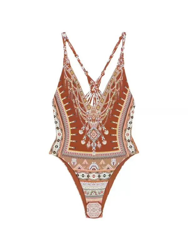Camilla Fabric Of Time Swimsuit - Brown