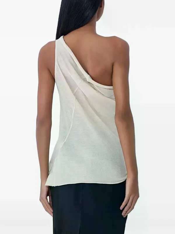 Rick Owens Asymmetric Draped Top - Neutrals
