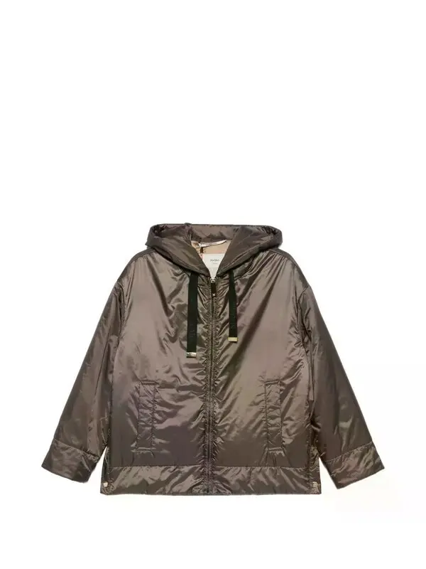 Max Mara Hooded Zip Jacket - Brown