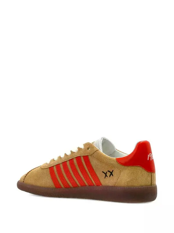 Dsquared2 Leaf-appliqué Lace-up Sneakers - Neutrals