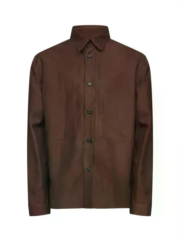 LANEUS Pocket Shirt - Brown