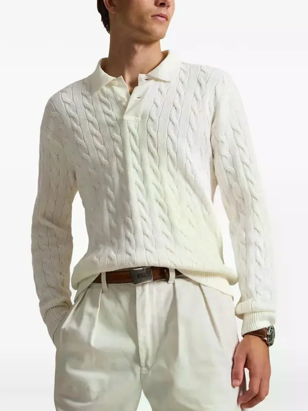 Polo Ralph Lauren Cable-knit Polo-collar Sweater