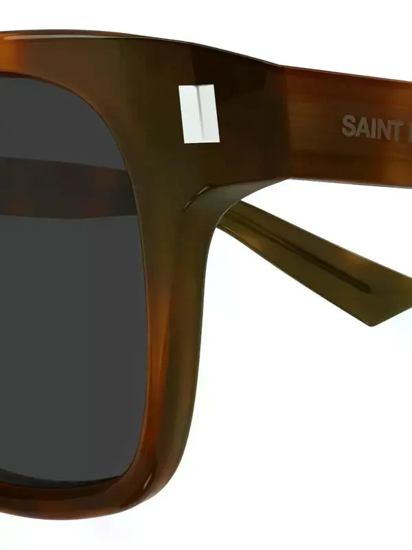 Saint Laurent Square-frame Sunglasses - Brown