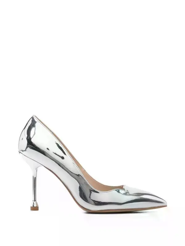 Liu Jo Laminated Mirrored Pumps - Silver