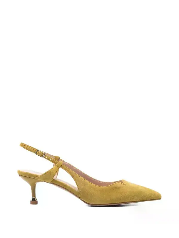 Liu Jo Suede Slingback Heels - Yellow
