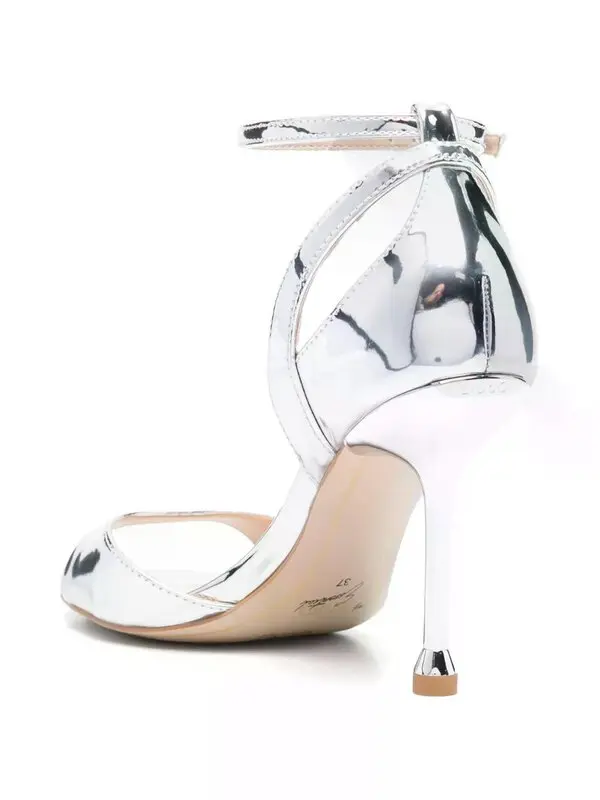 Liu Jo Mirrored Laminated Heeled Sandals