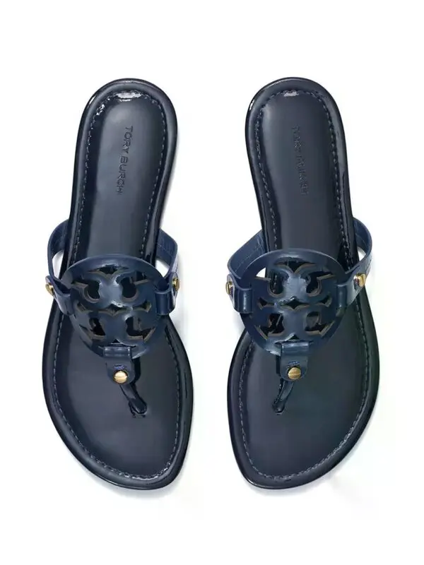 Tory Burch Miller Cut-out Flat Sandals - Blue