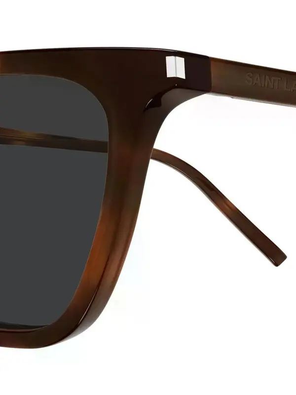 Saint Laurent Square-frame Sunglasses - Brown