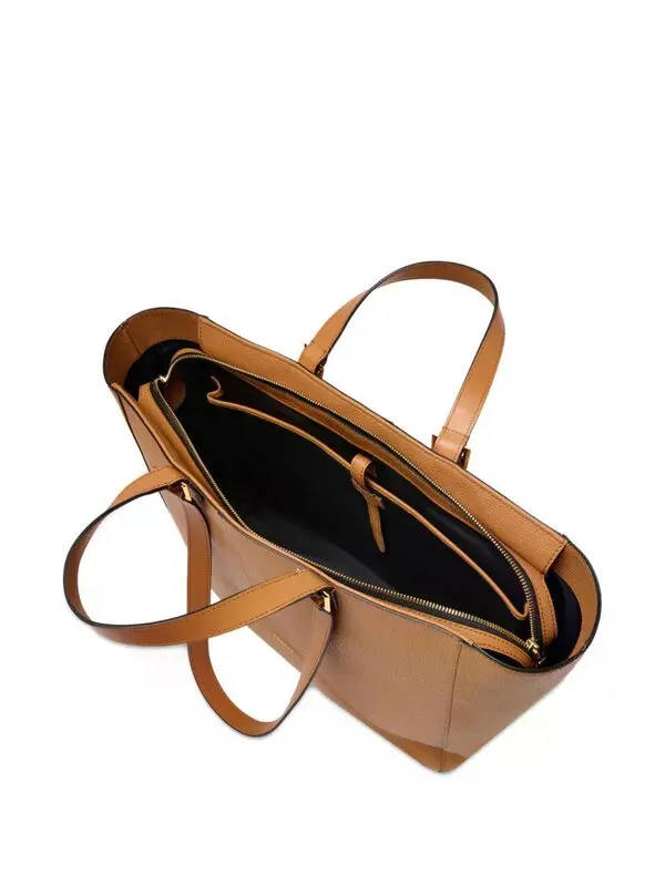 LANCEL Envelope Zip Tote Bag - Brown