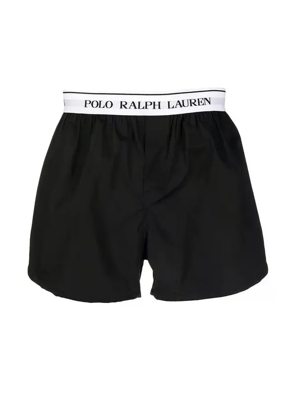 Polo Ralph Lauren Logo-waistband 3-pack Boxer Shorts - Black