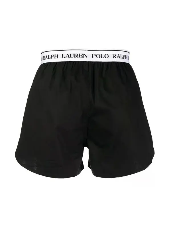 Polo Ralph Lauren Logo-waistband 3-pack Boxer Shorts - Black