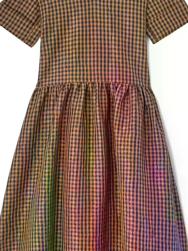 GANNI Check-pattern Mini Dress