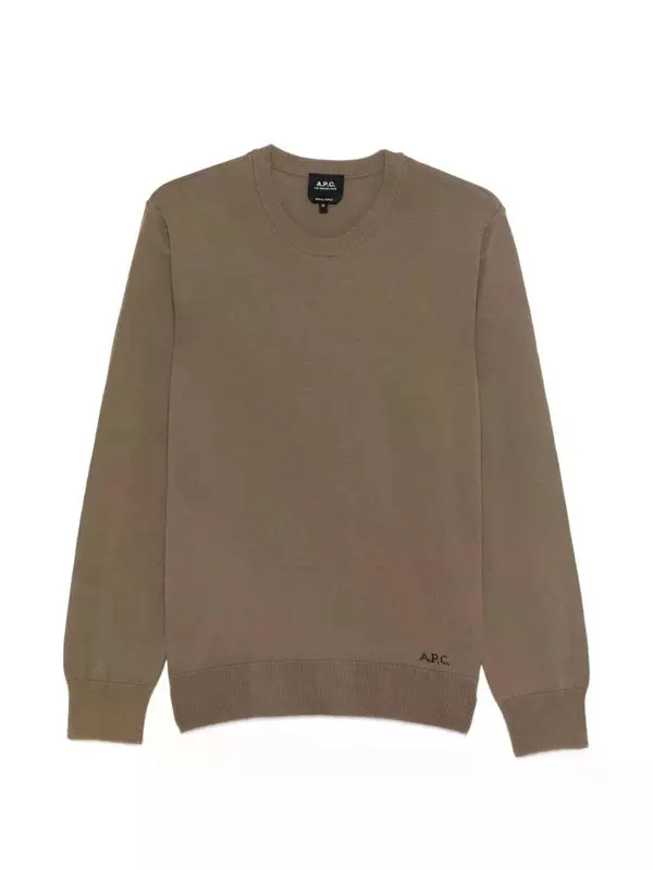 A.p.c. Crewneck Embroidered Sweatshirt