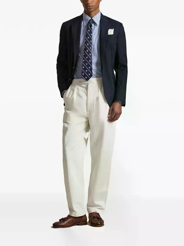 Polo Ralph Lauren Striped Collared Shirt - Blue