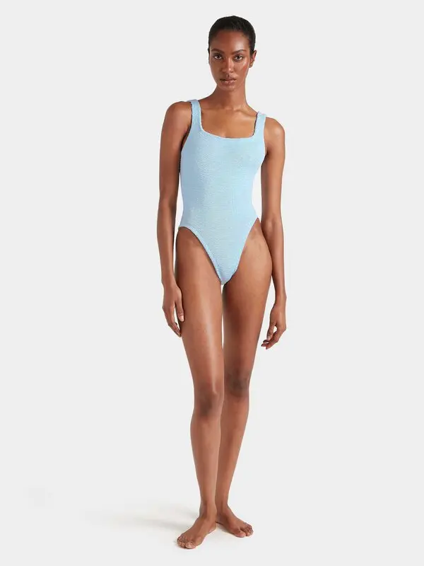 Hunza G Square Neck One Piece Swimsuit