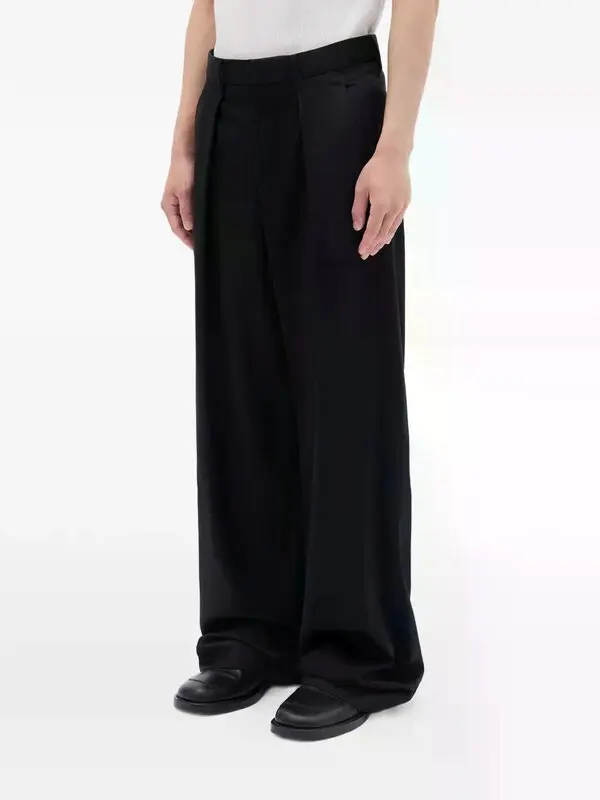 ANN DEMEULEMEESTER Pleated Wide-leg Trousers