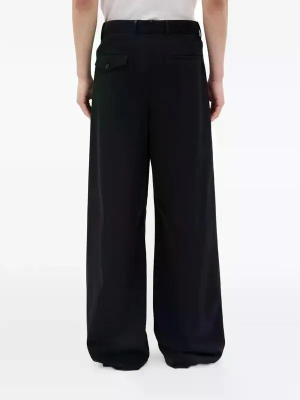 ANN DEMEULEMEESTER Pleated Wide-leg Trousers