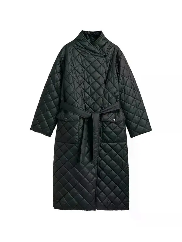 Gant Quilted Belted Coat - Black