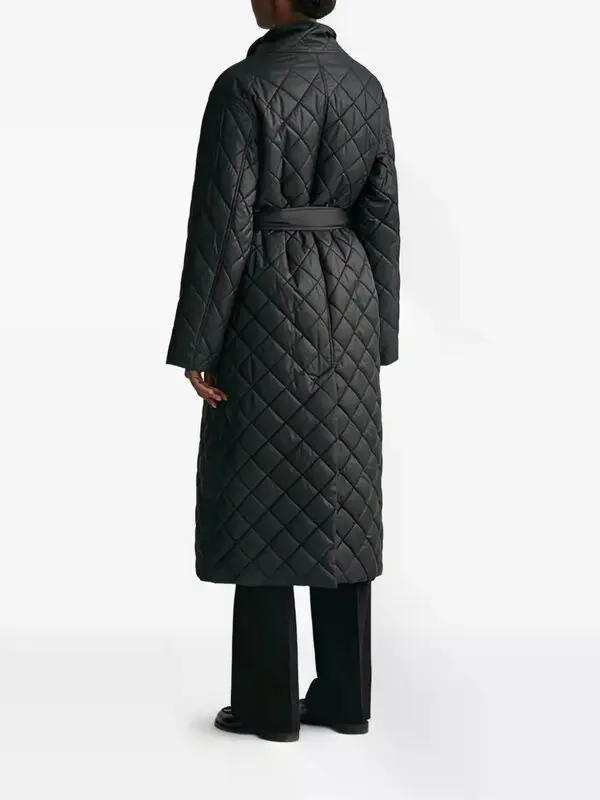 Gant Quilted Belted Coat - Black