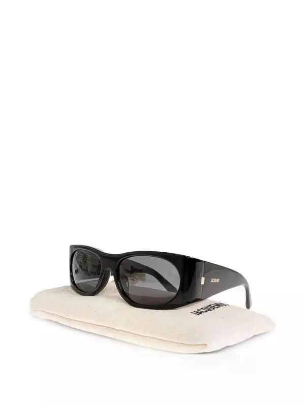 Jacquemus Rectangle-frame Sunglasses - Black