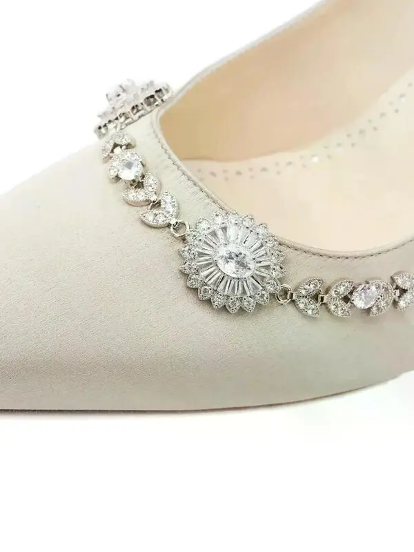 Manolo Blahnik Embellished Pointed Toe Pumps