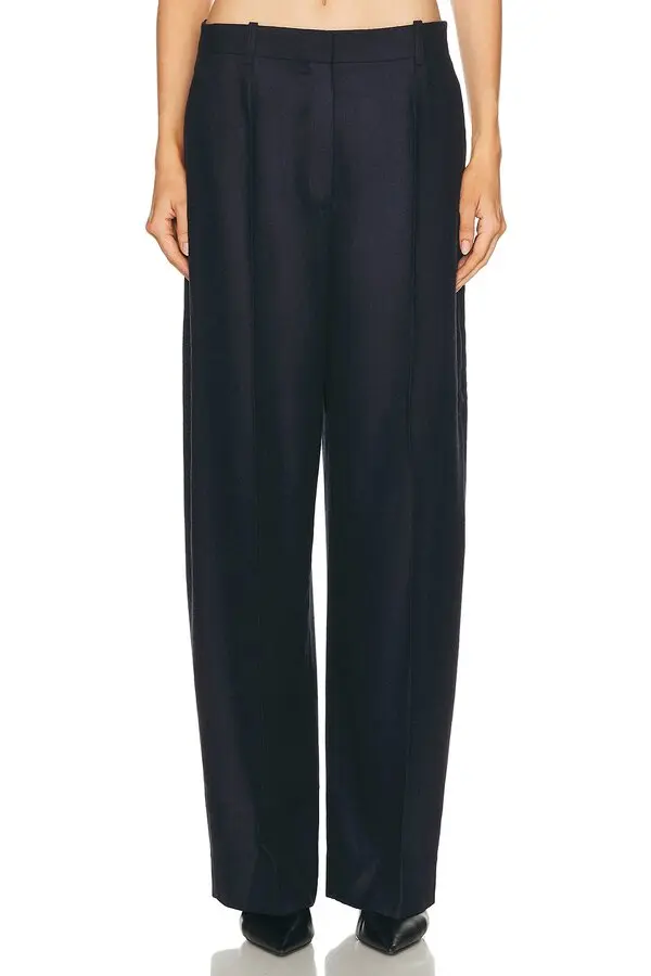 TOTEME Wide Flannel Trousers