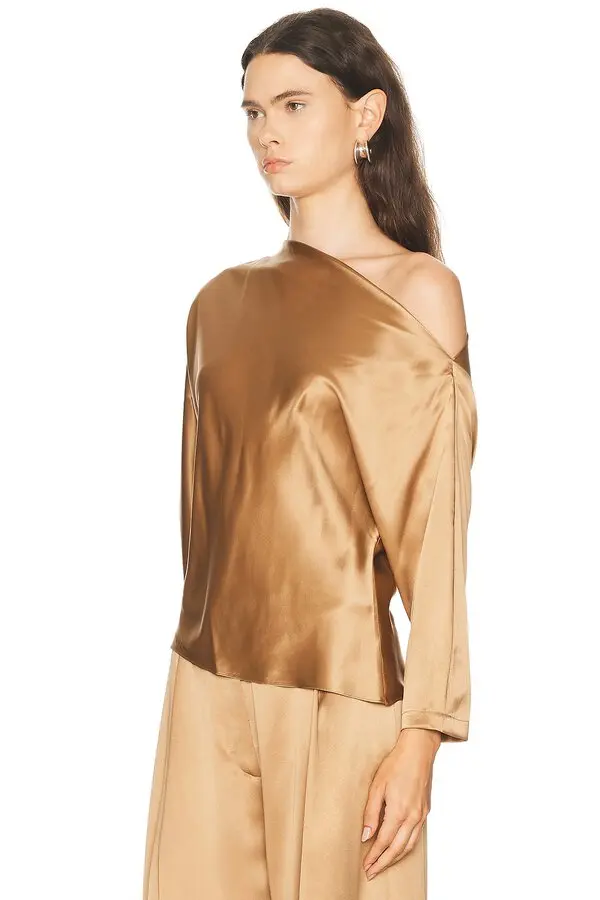 THE SEI Off-shoulder Long-sleeve Top