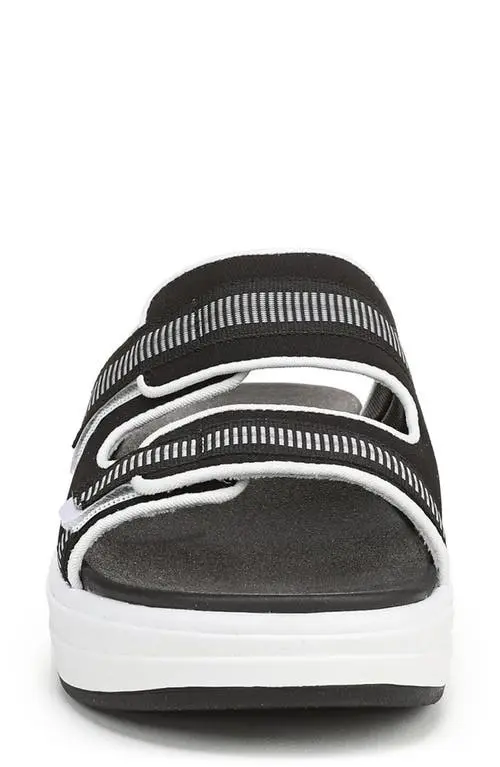 RYKA Platform Slide Sandal - Black