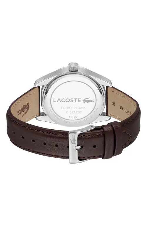 Lacoste Boston Leather Strap Watch