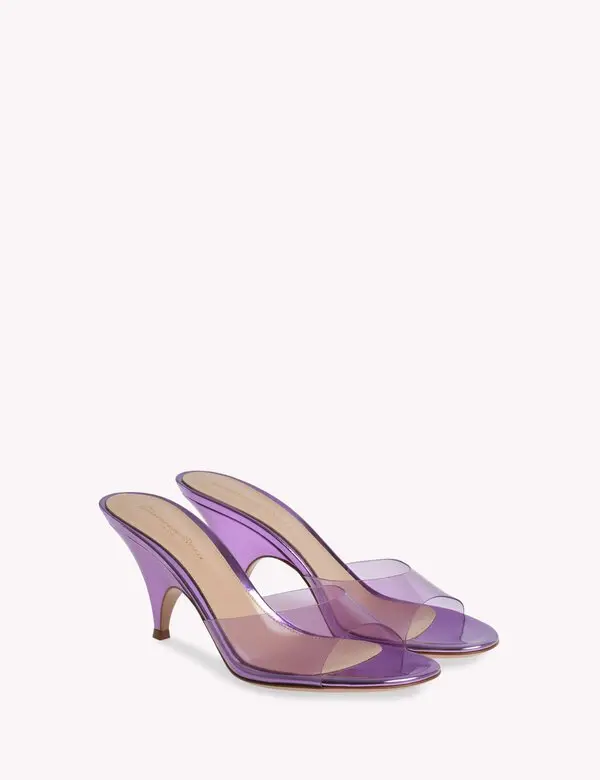 GIANVITO ROSSI Sofia Mule 70 - Purple - Tpu
