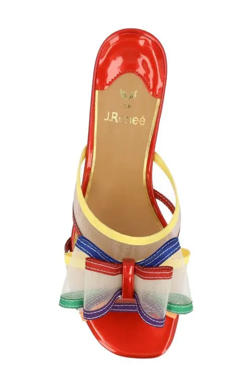 J. Reneé Finola Block Heel Sandal - Bright Multi