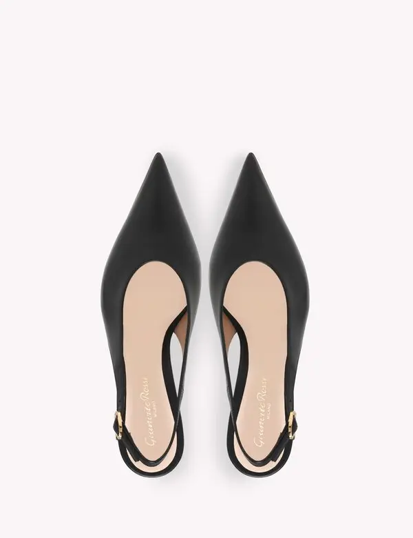 GIANVITO ROSSI Sofia Sling 70 - Black - Calf