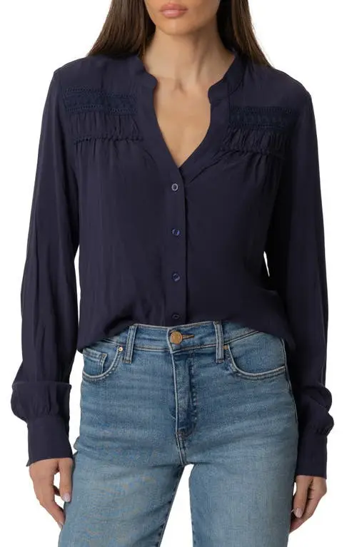 Kut From The Kloth Adrie Lace Trim Top