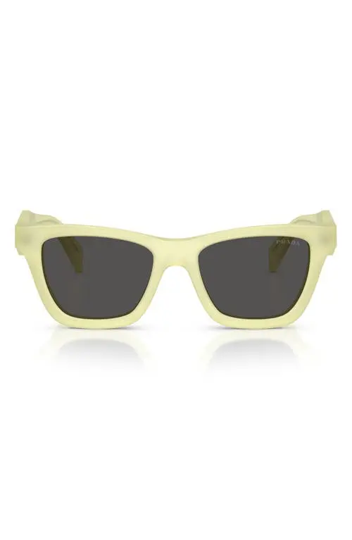 Prada 51mm Butterfly Sunglasses - Frosted Vanilla/dark Grey