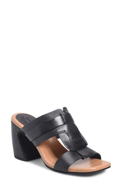 KORK-EASE® Brynn Mule Sandal - Black Leather