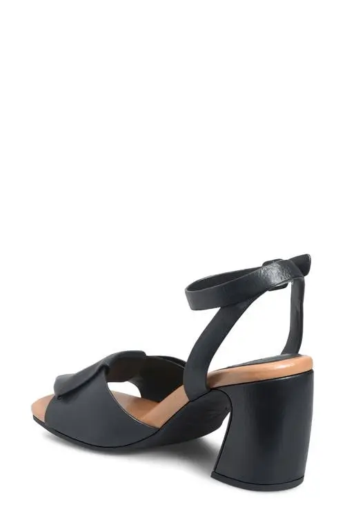Kork-Ease® Brooke Ankle Strap Sandal - Black Leather