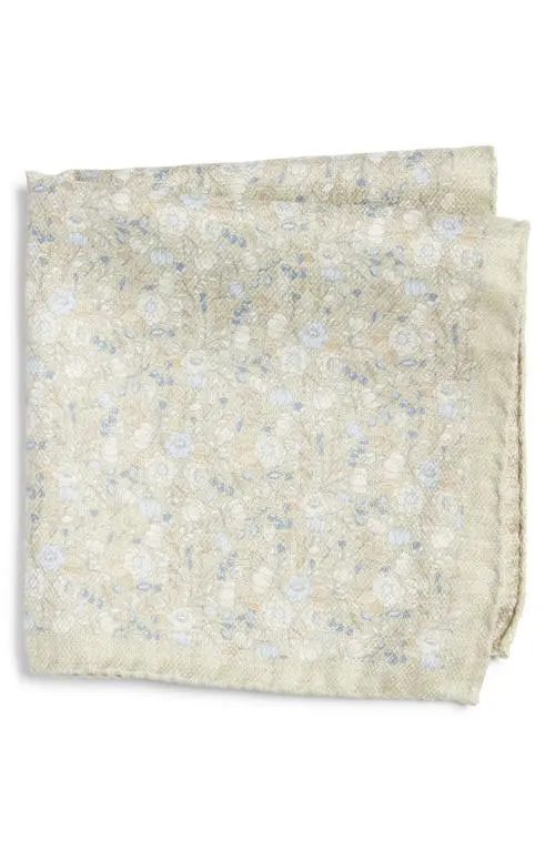 JACK VICTOR Yukon Reversible Silk Pocket Square - Sage