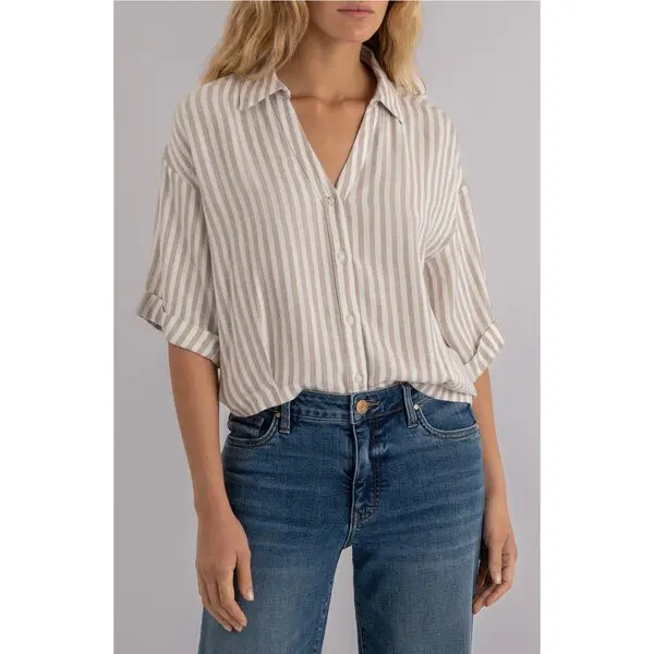 Kut From The Kloth Donna Striped Shirt