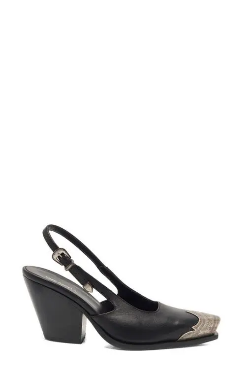 Free People Brayden Slingback Pump - Black Tide Leather