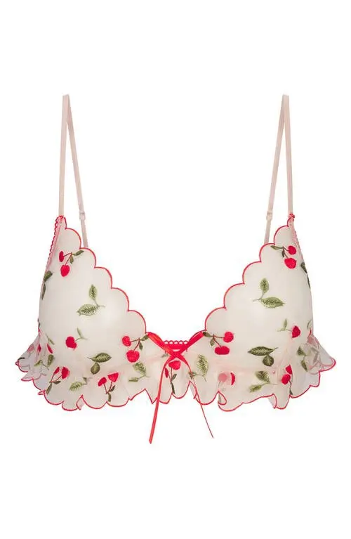 SKIMS Embroidered Tulle Micro Triangle Bra