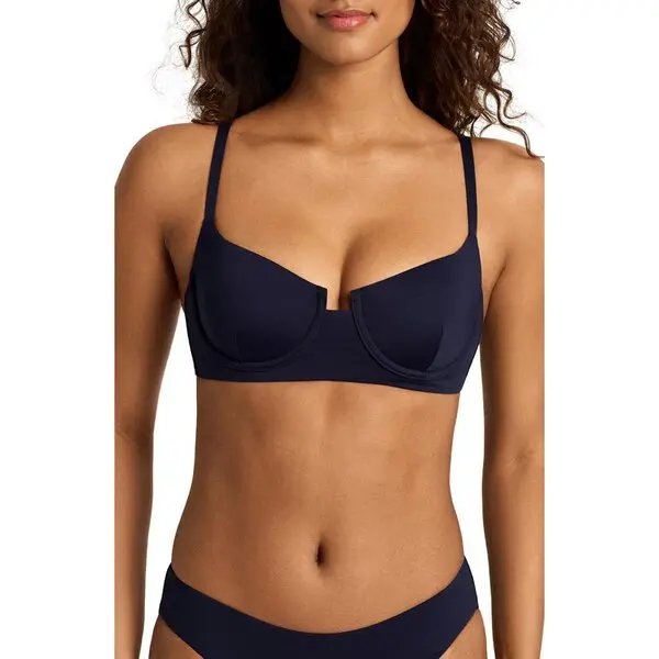Ralph Lauren Notched Underwire Bikini Top - Dark Navy