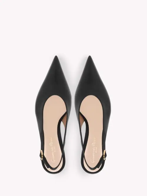 GIANVITO ROSSI Sofia Sling 70 - Black Leather
