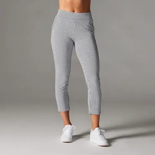 TAVI Work It Ankle Pant - Houndstooth