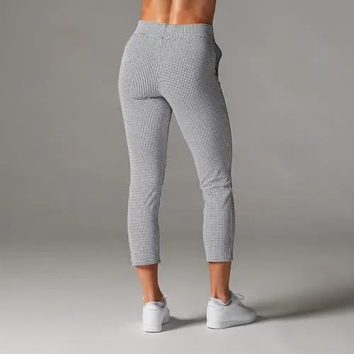 TAVI Work It Ankle Pant - Houndstooth