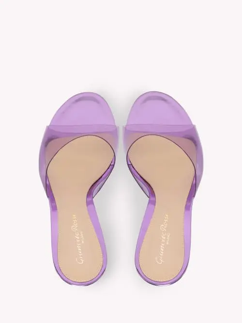 GIANVITO ROSSI Sofia Mule 70 - Purple Tpu