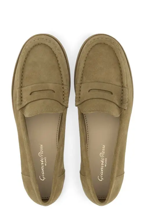 GIANVITO ROSSI Vernon Mocassin - Brown Leather