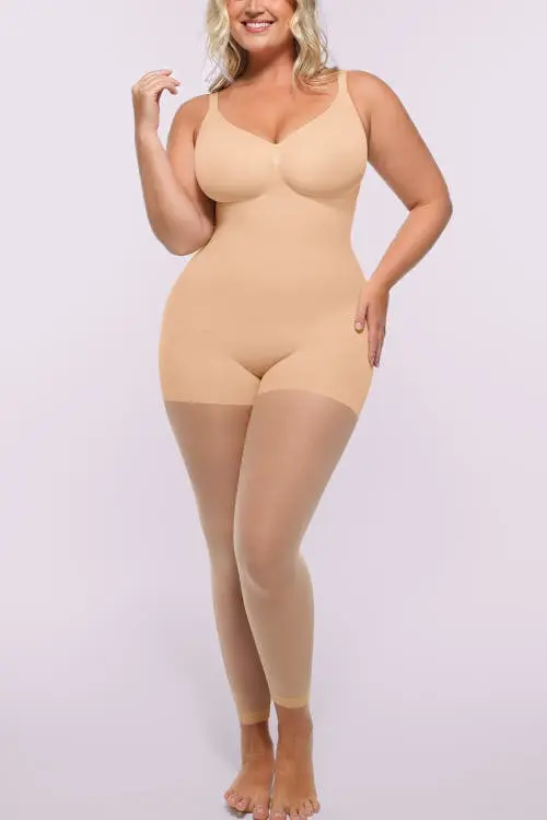 SHAPELLX Mistweave Skin Flow Full Coverage Bodysuit - Beige