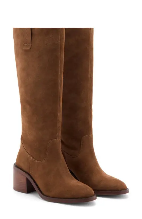 Mango Tall Suede Boot